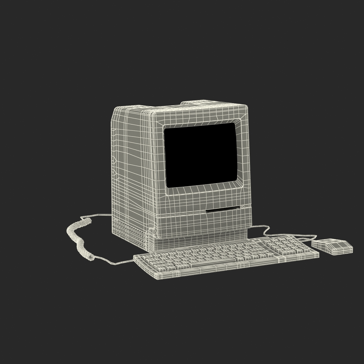apple macintosh classic ii 3d max
