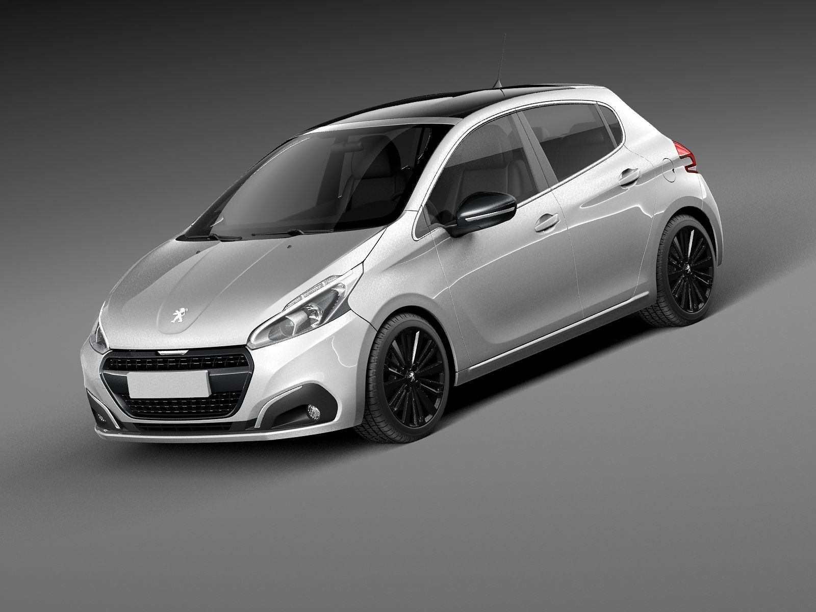 3d 2016 peugeot 208 model