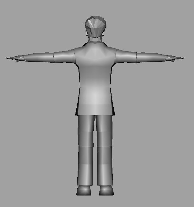 3d model paper man