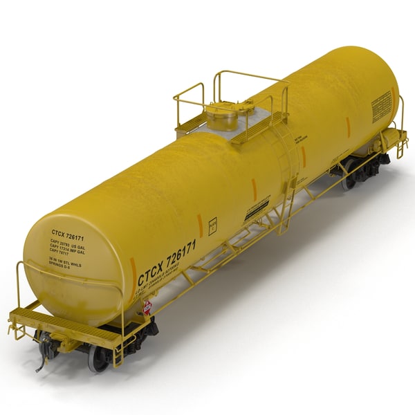 railroad tank car 3 3d obj