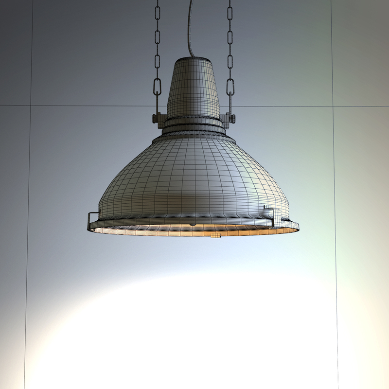 3d industrial light model