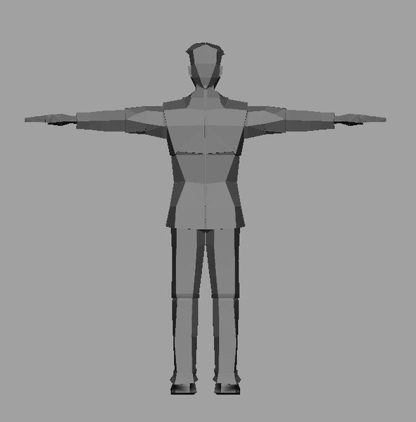 paper man 3d model
