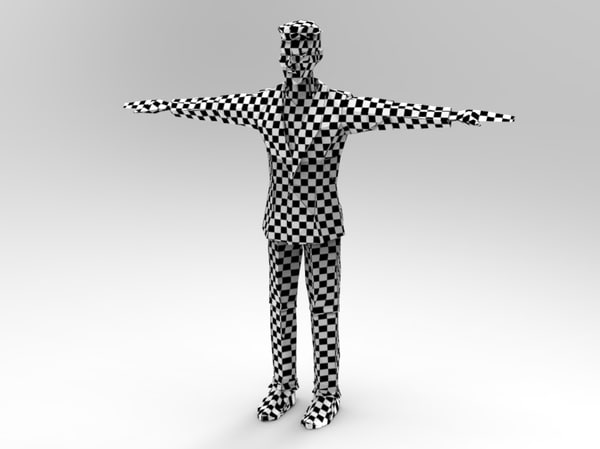 paper man 3d model
