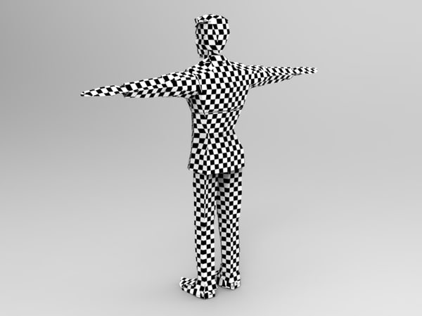 paper man 3d model