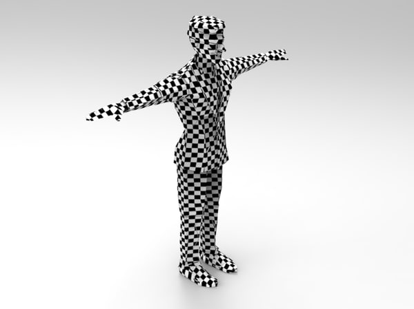 paper man 3d model