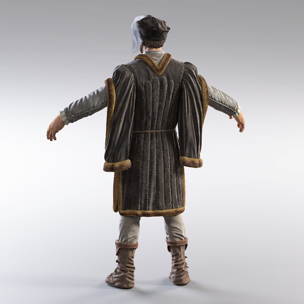 medieval merchant 3d max