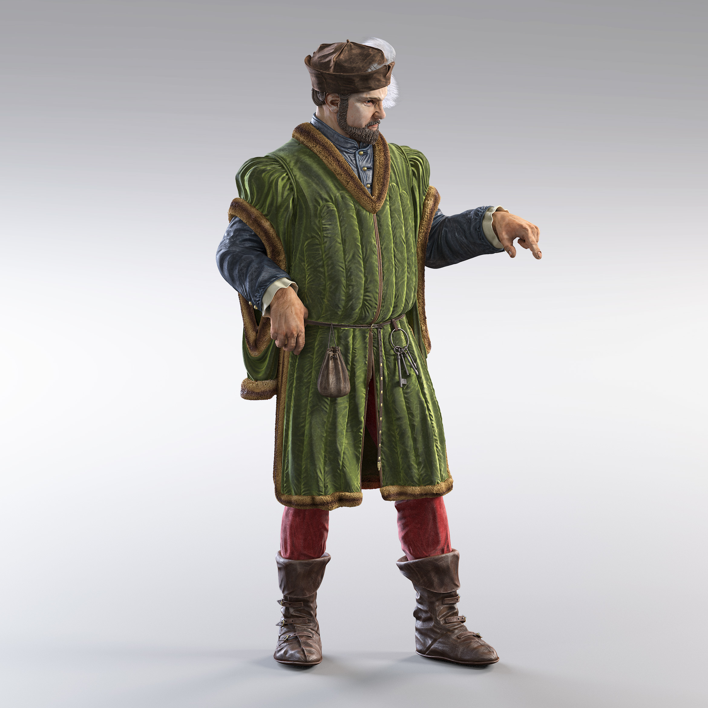 medieval merchant 3d max