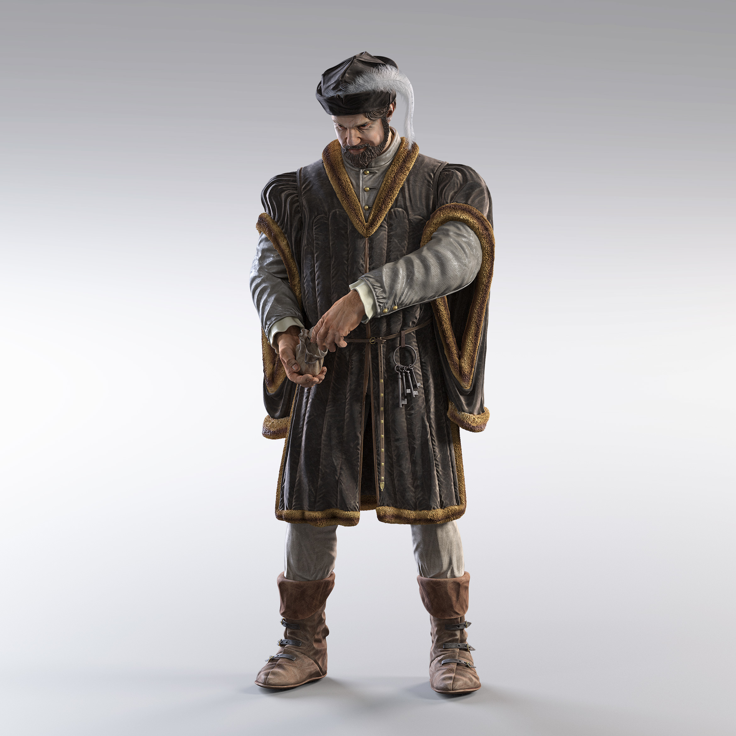medieval merchant 3d max