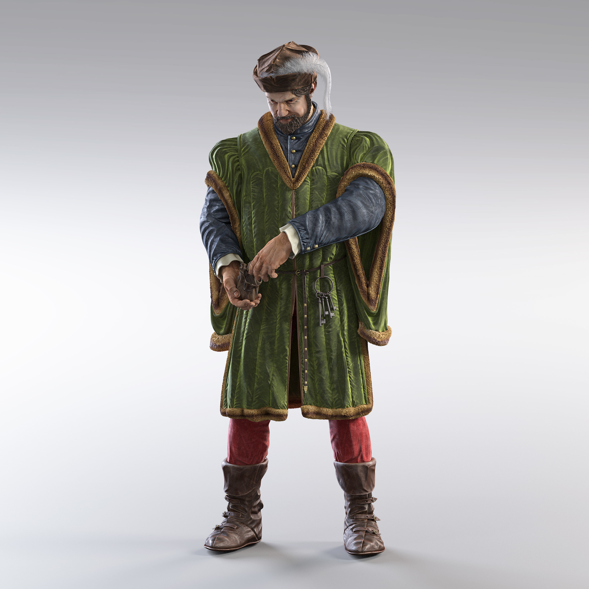 medieval merchant 3d max
