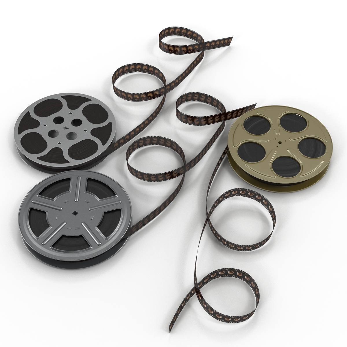 Video Filmrollen Sammlung 2 3D-Modell - TurboSquid 949228
