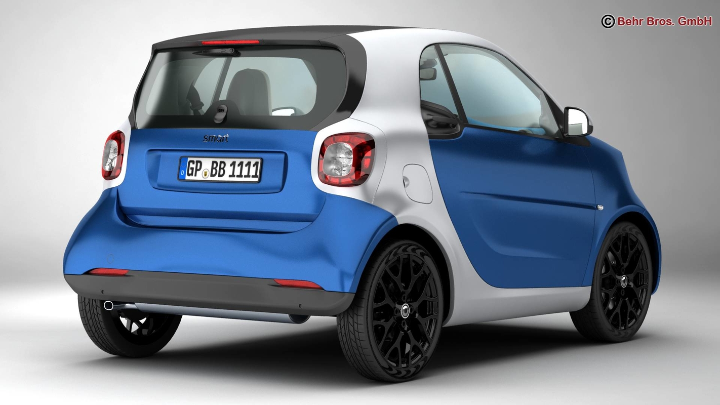 3d smart fortwo 2015 model