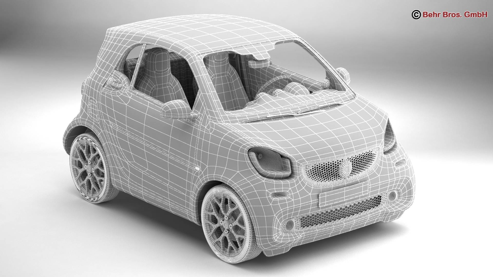 3d smart fortwo 2015 model