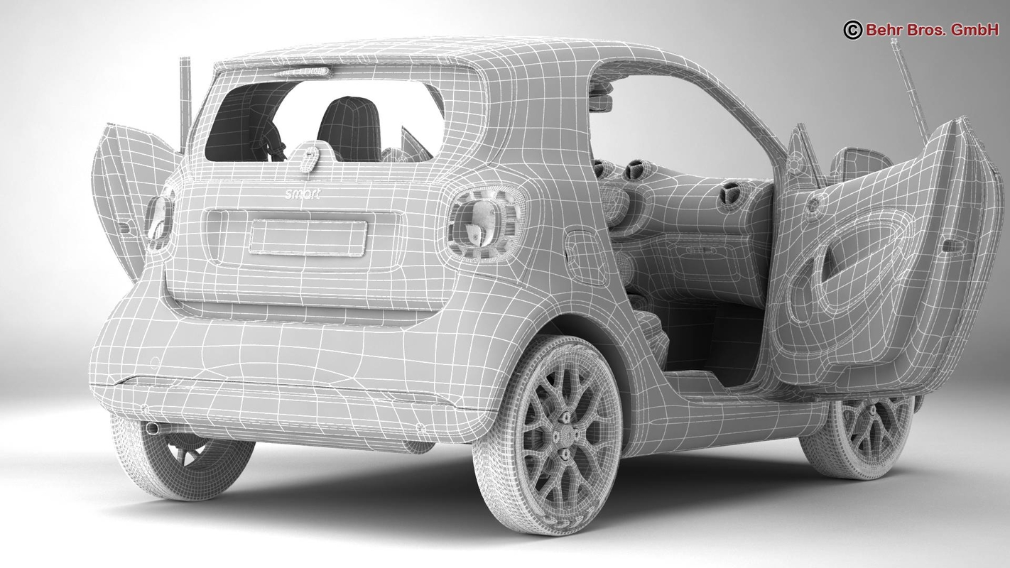 3d smart fortwo 2015 model