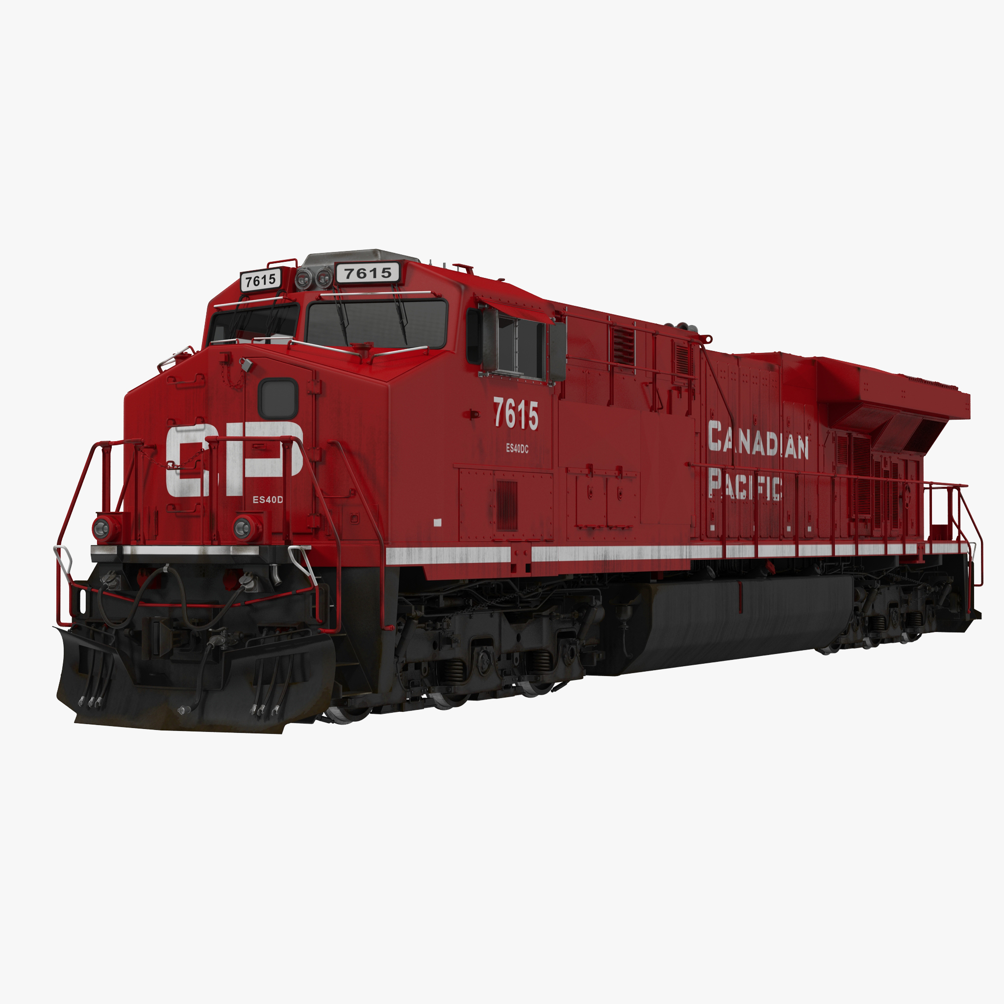 locomotive es40dc canadian pacific 3d model