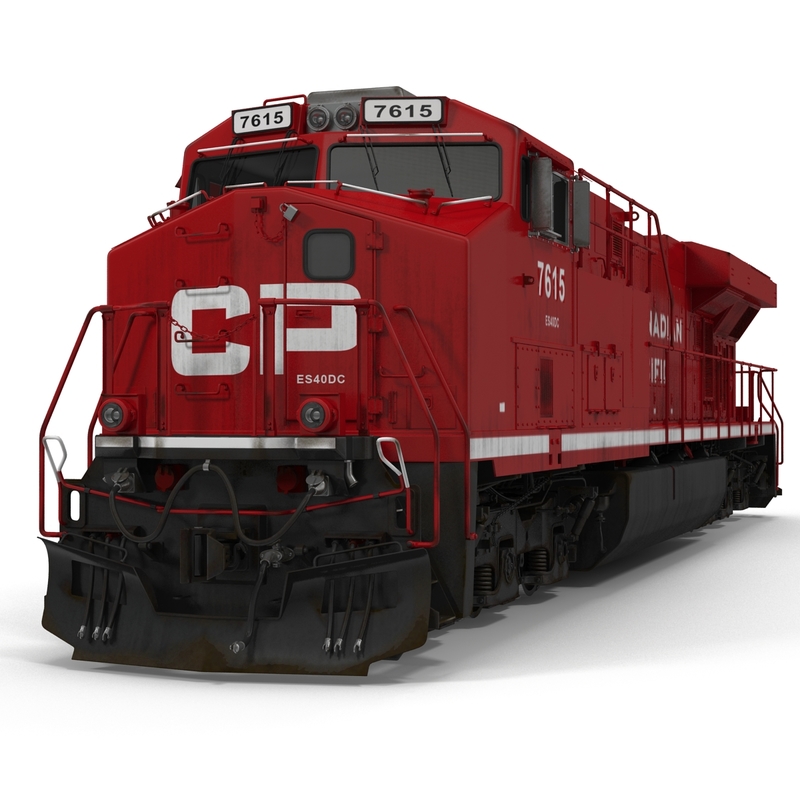 locomotive es40dc canadian pacific 3d model