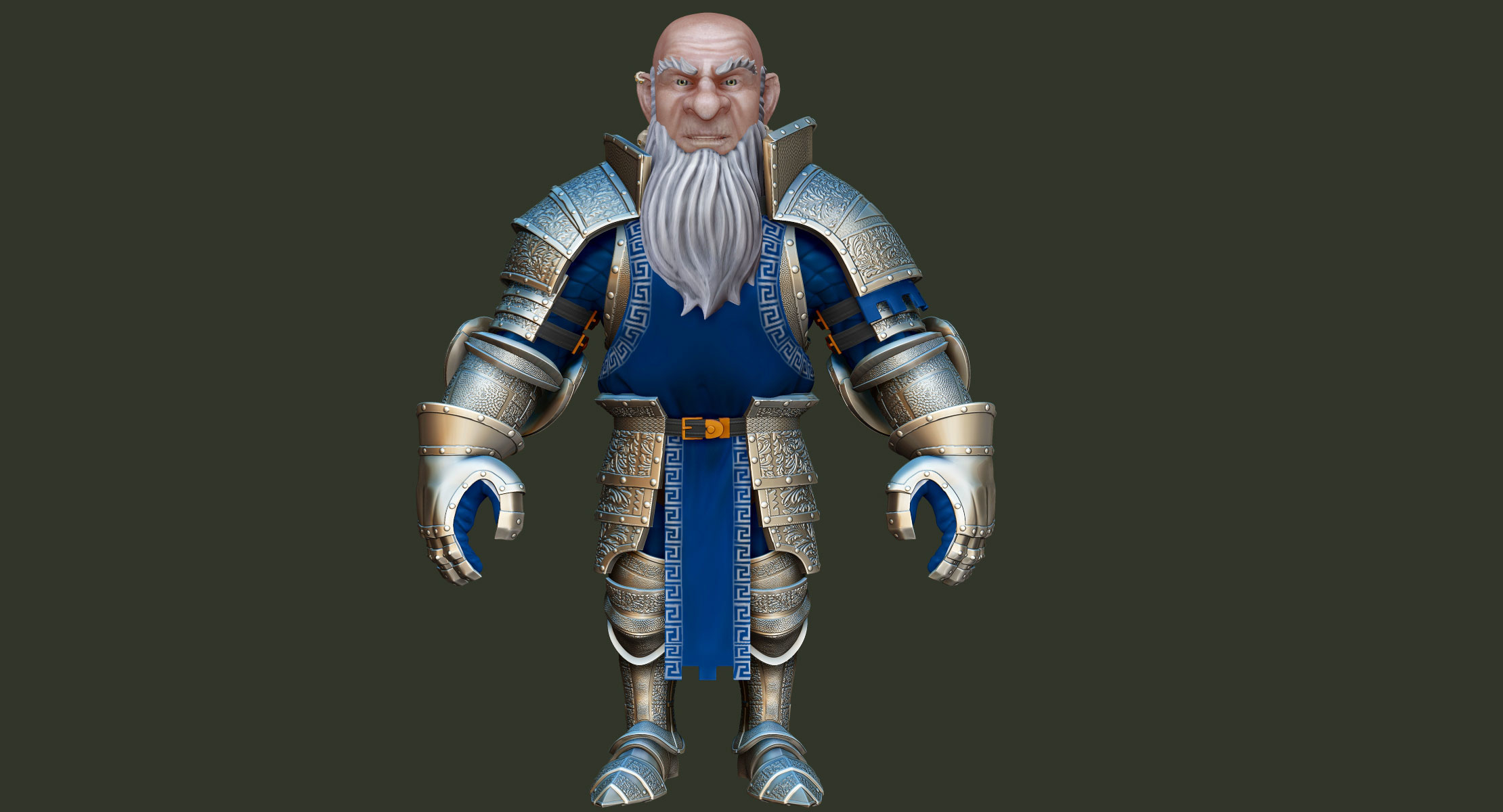 dwarf knight armor obj