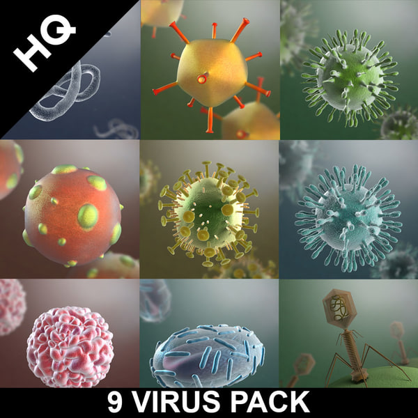 3d cells molecule model