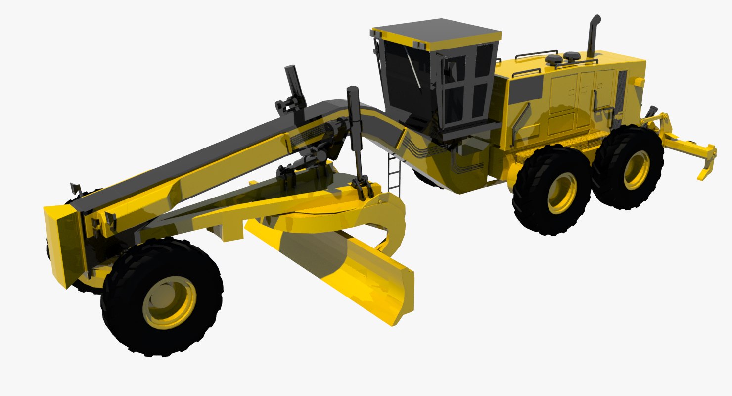 3d model cat motor grader