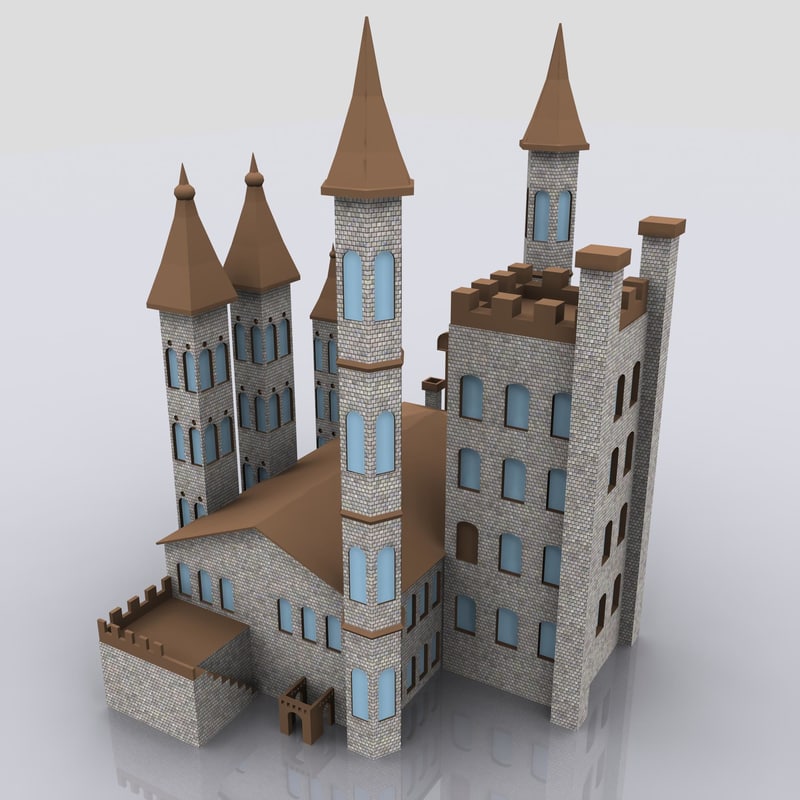 3d model of castle