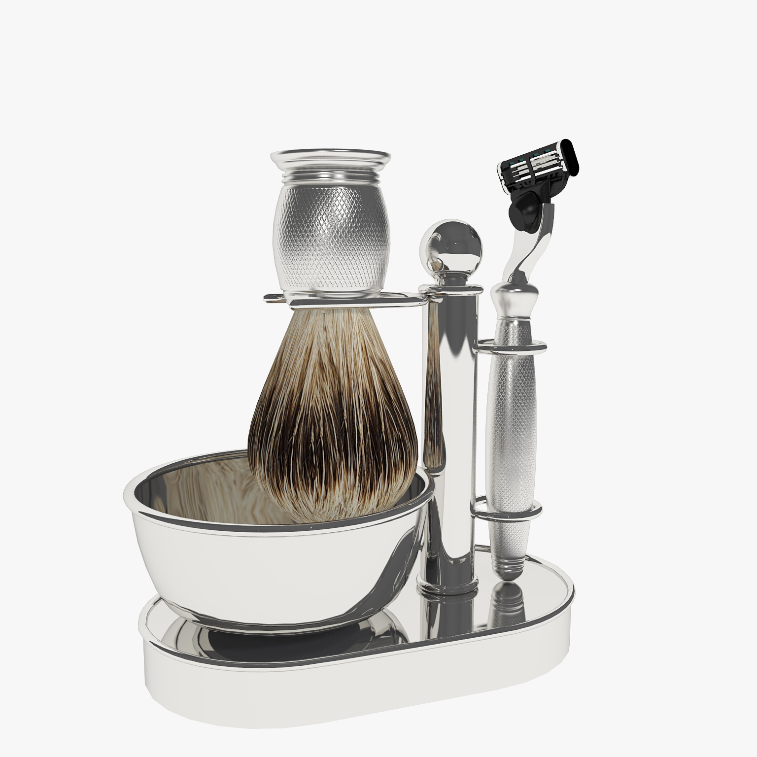 3d model razor shaving