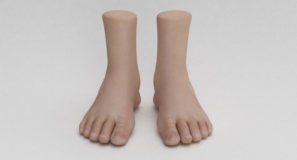3d model foot realistic