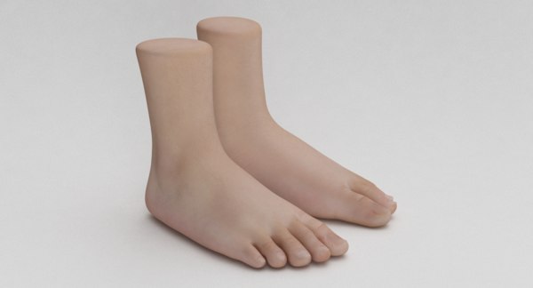 3d model foot realistic