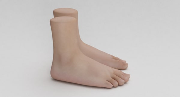 3d model foot realistic