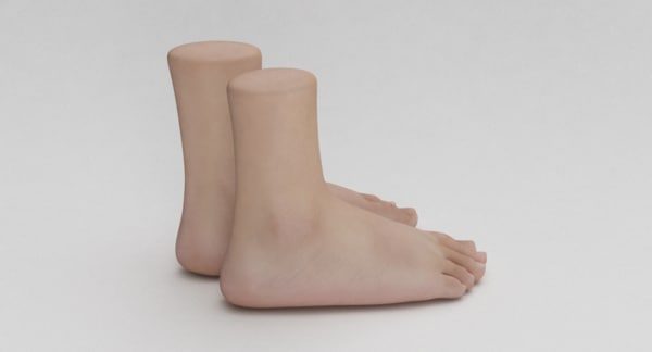 3d model foot realistic