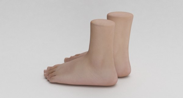 3d model foot realistic