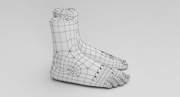 3d model foot realistic