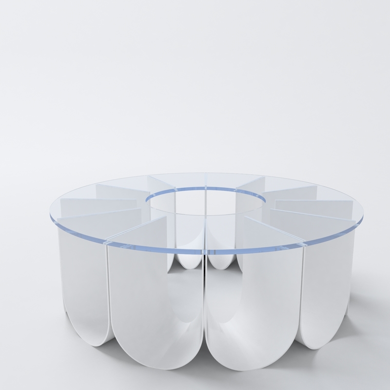3d cocktail table iride roche model