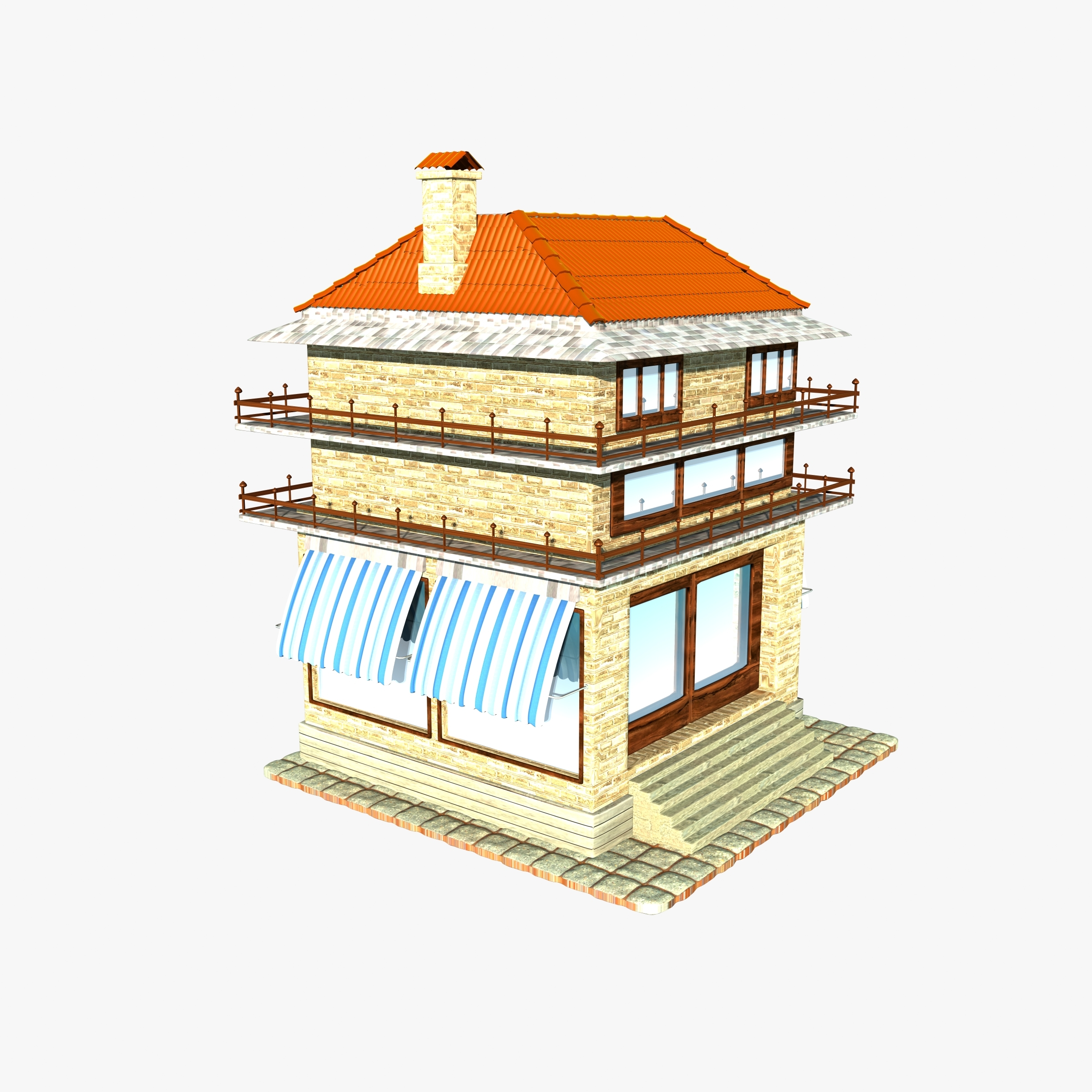 cartoon building max