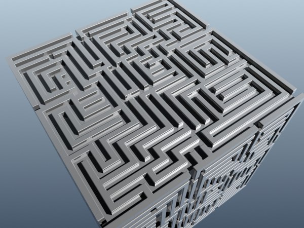 maze cube 3d max