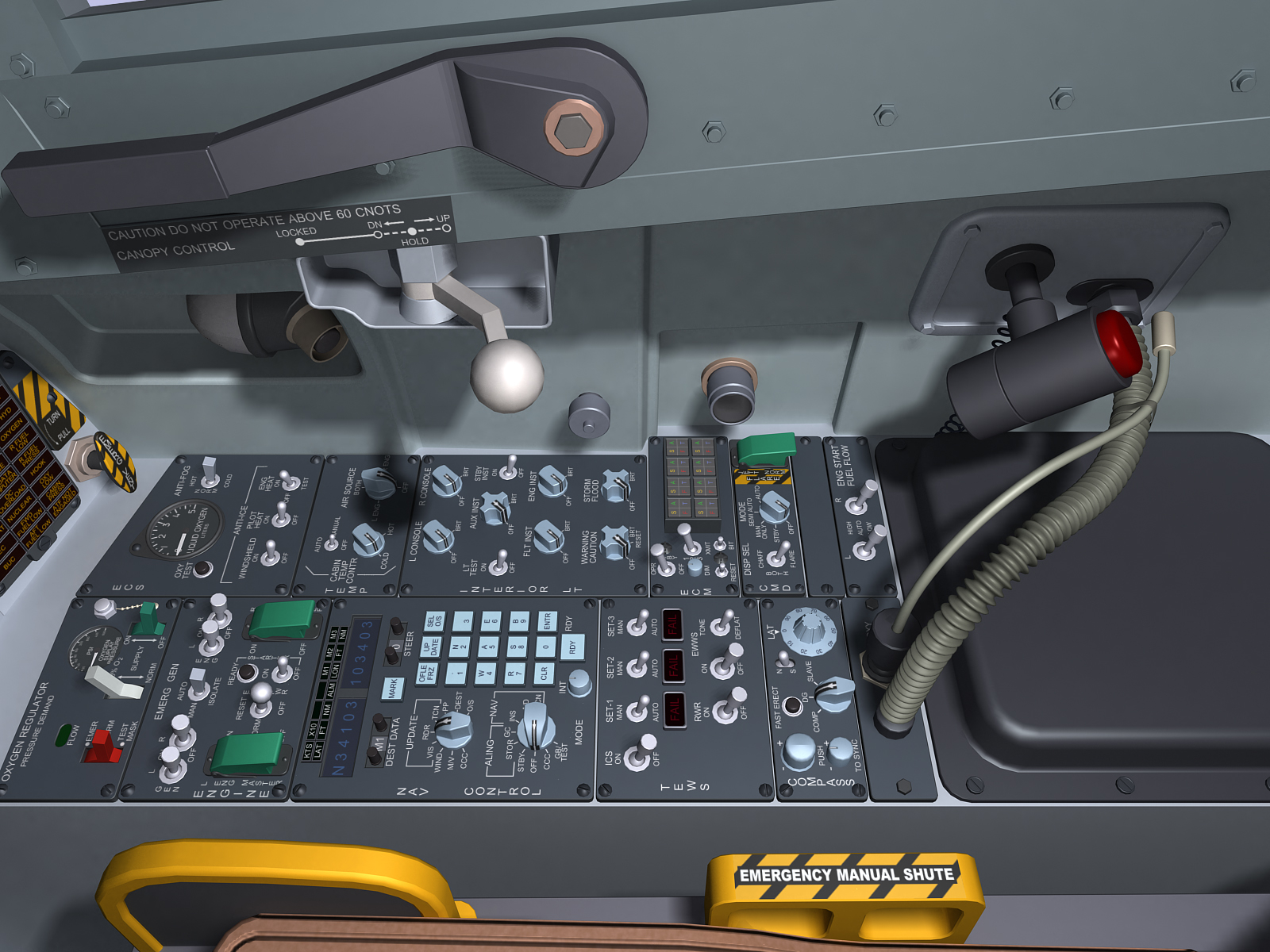 f-15c eagle cockpit f-15 3d model