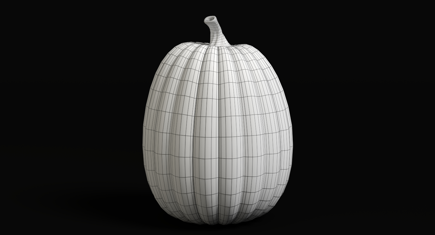 3d model pumpkin