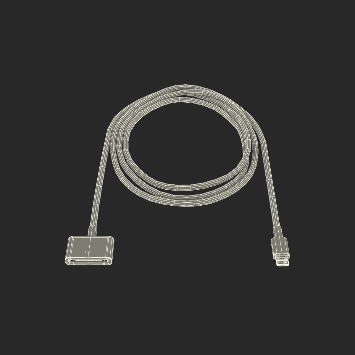 apple cables 3d model