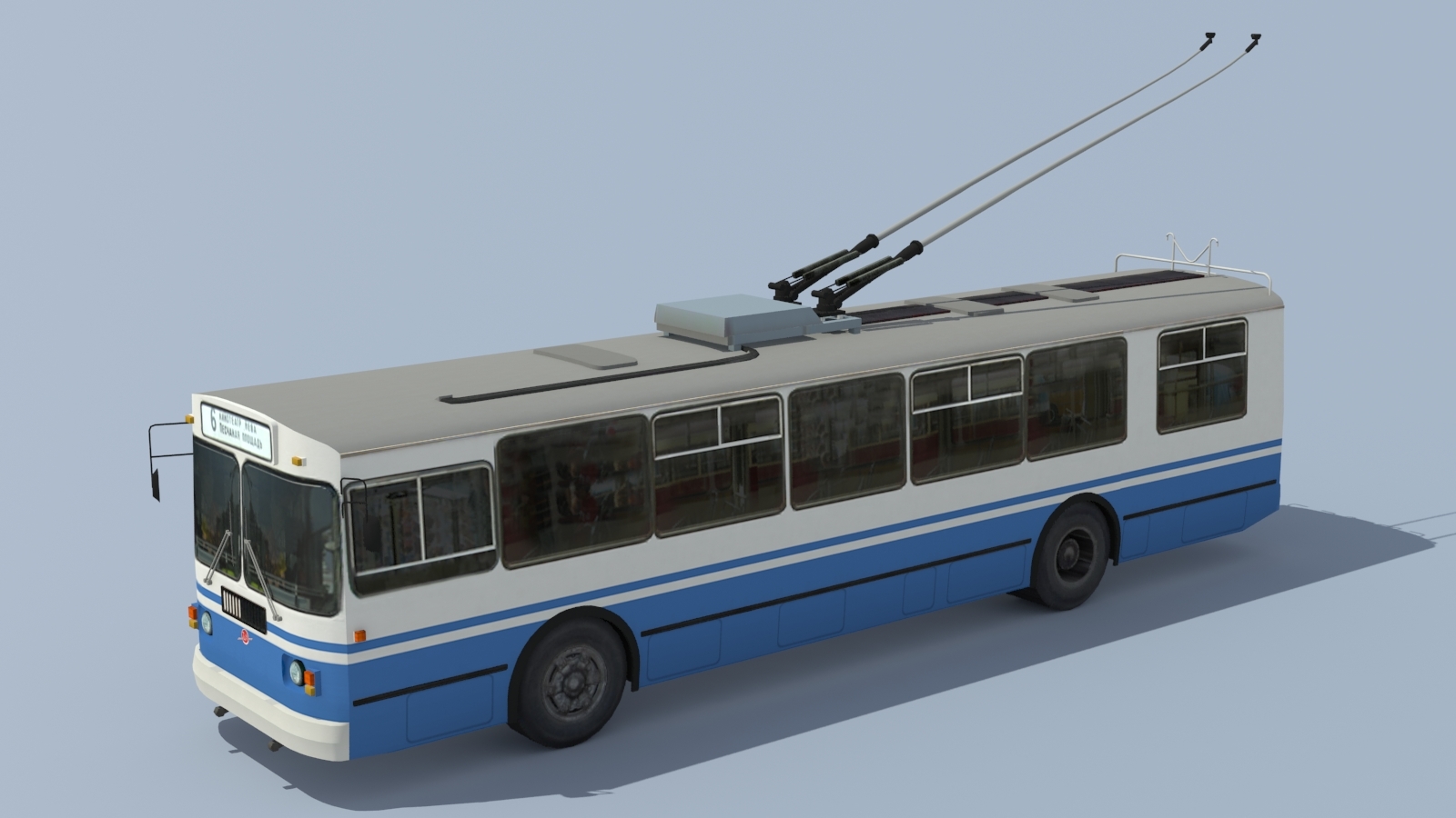 3d soviet trolleybus ziu-682g-016 1998
