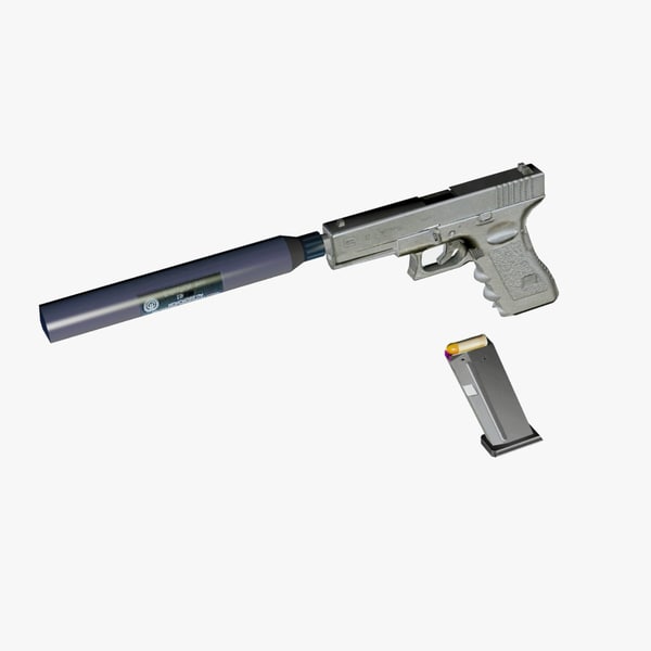 3d glock pistol model