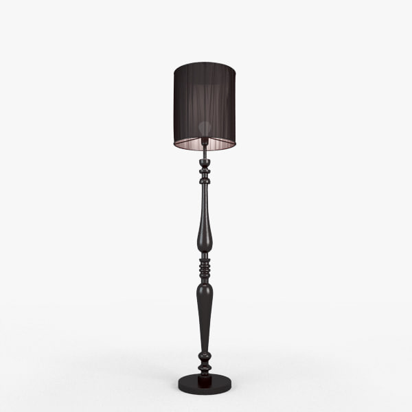 3d standing lamp lights