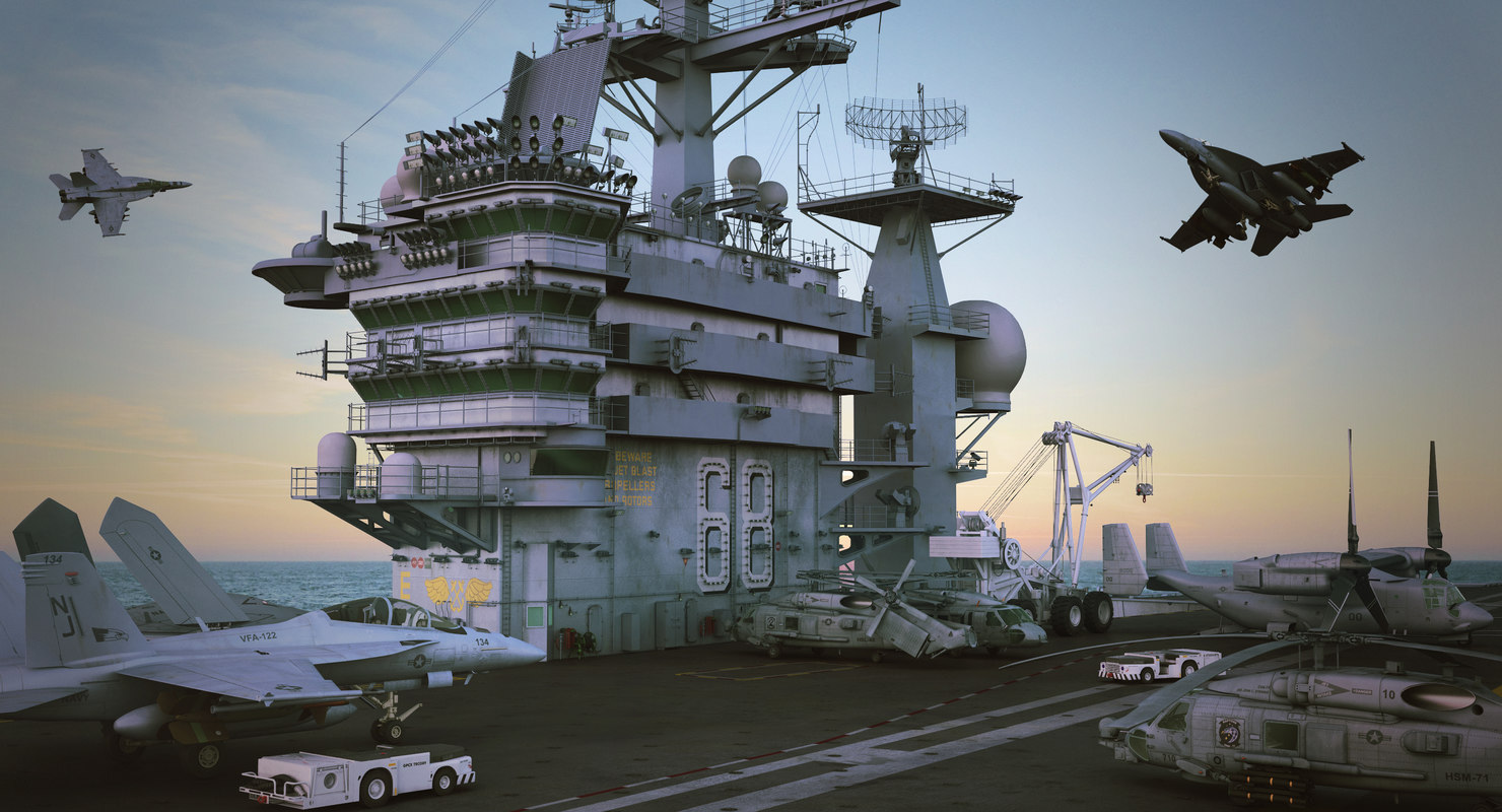 3d cvn 68 e model