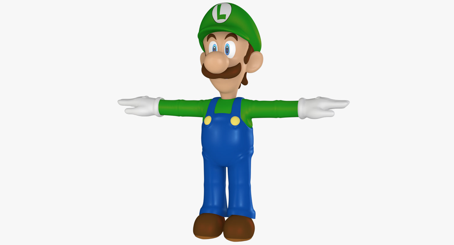 3ds max luigi cartoon character