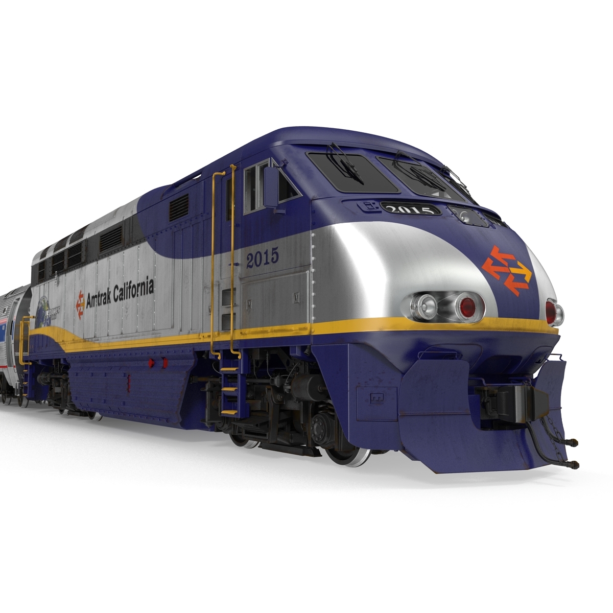 diesel electric train amtrak 3d max