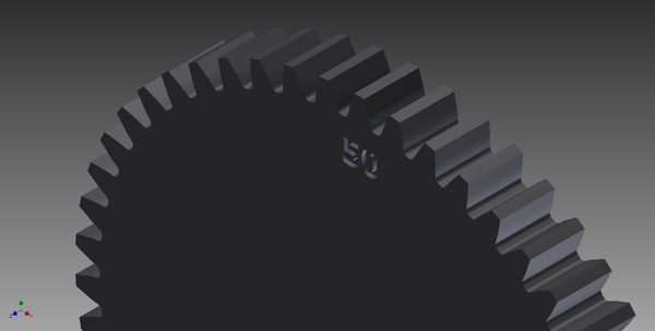 3d gear set module 1 model