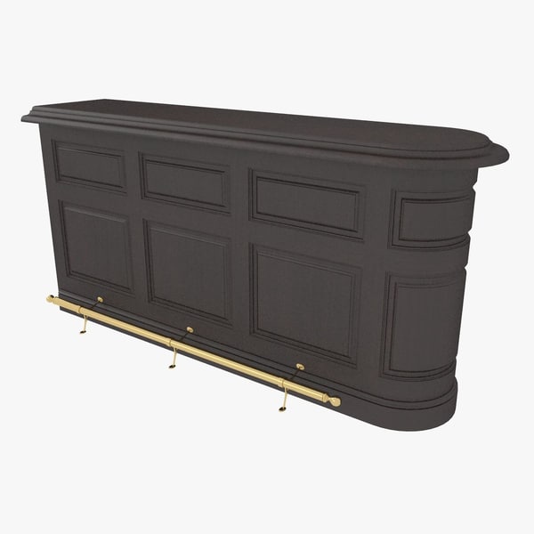 3d model bar table