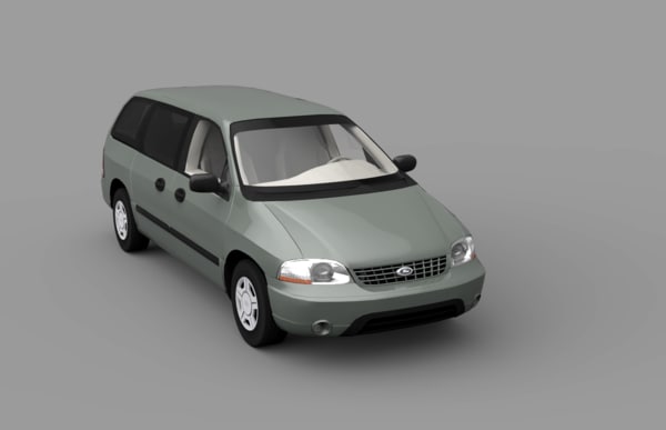 modelo 3d 2003 Ford Windstar LX - TurboSquid 950711