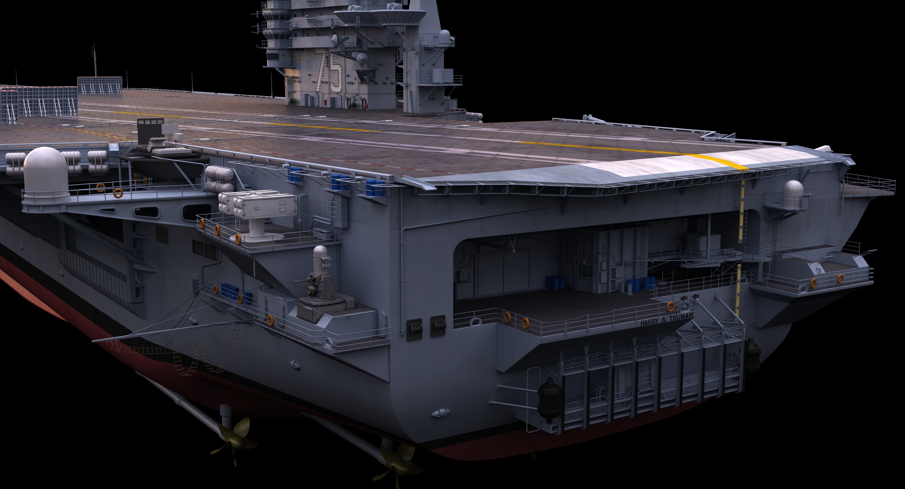 cvn 75 e s 3d max