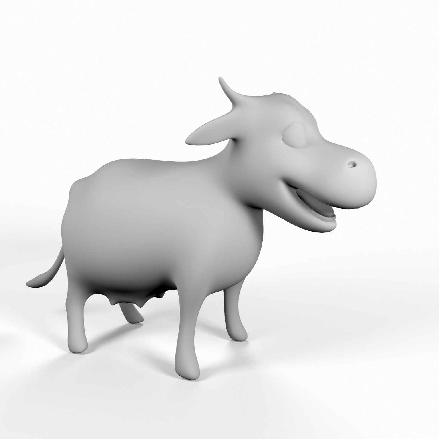 3d model of character cow
