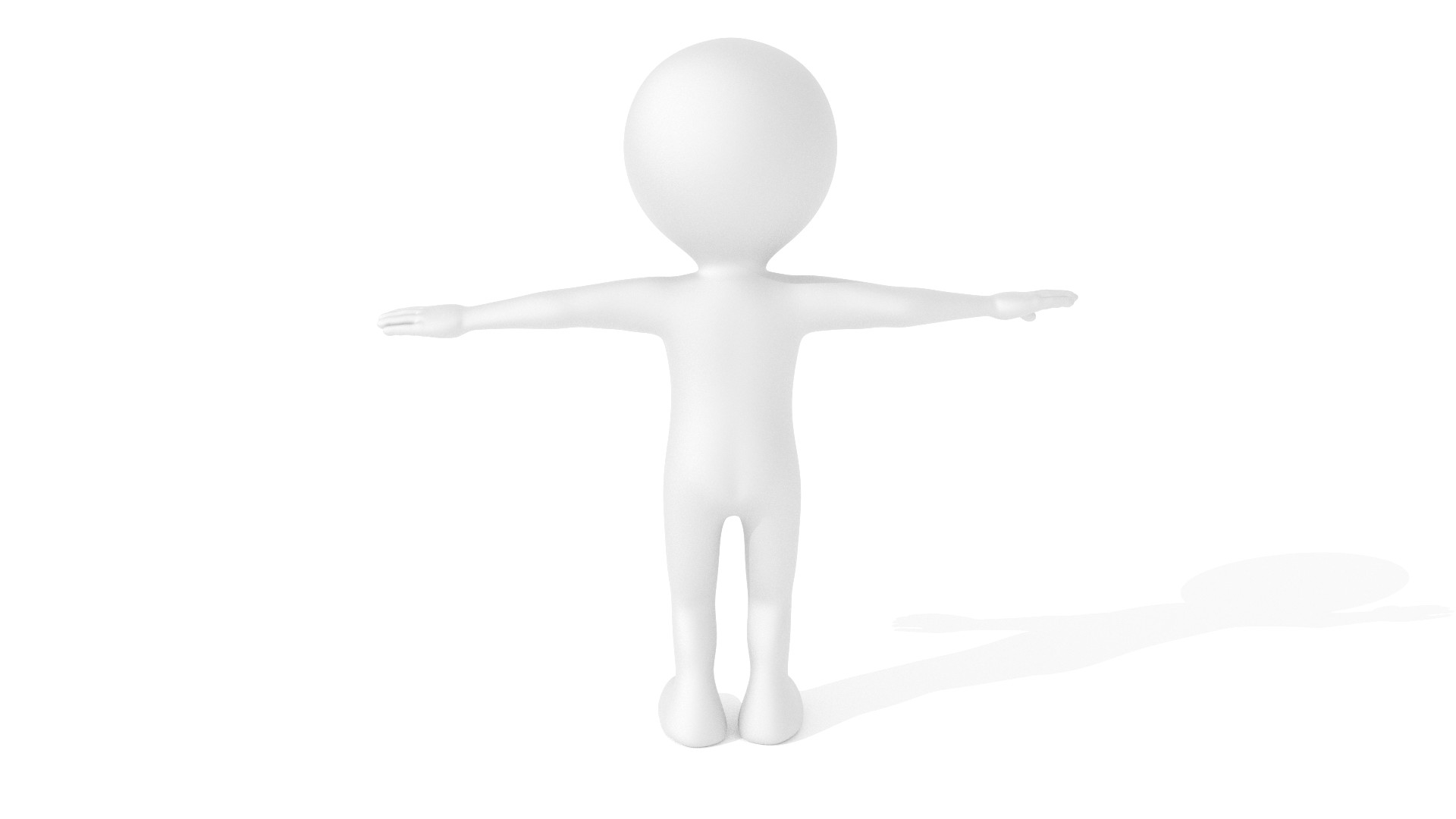 3d fully rigged stickman character animation