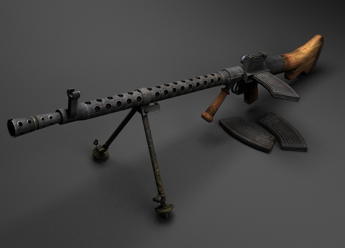 modèle 3D de 31M LMG [Steyr-Solothurn S2-200] - TurboSquid 950896
