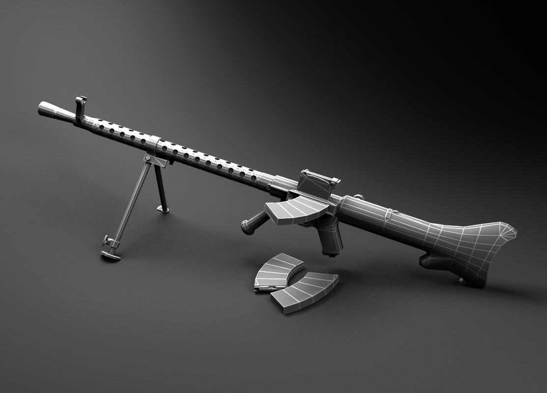 Modello 3D 31M LMG [Steyr-Solothurn S2-200] - TurboSquid 950896